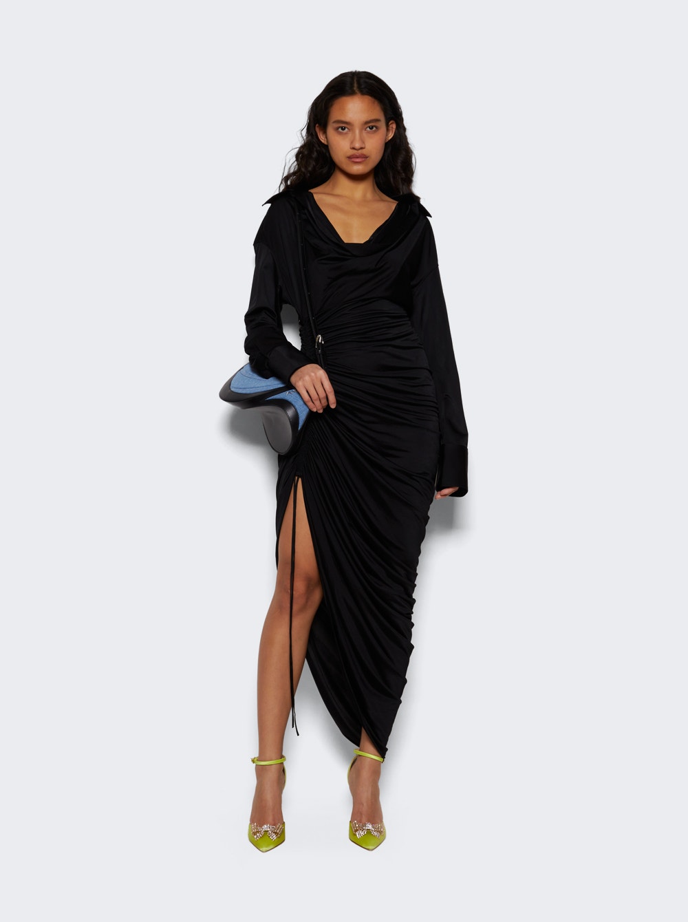 MUGLER Mugler Spiral Curve Shoulder Bag